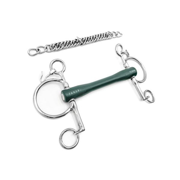 Fager Nicole Soft Rubber Bit Baby Pelham – Fager Bits USA