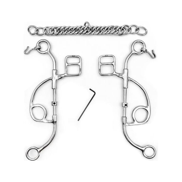 Fager Otto Hackamore Combination Bit Long Shank – Fager Bits USA