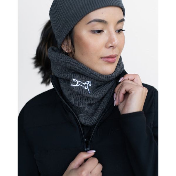 SALE Fager Neck Warmer Dark Grey - White Logo – Fager Bits USA